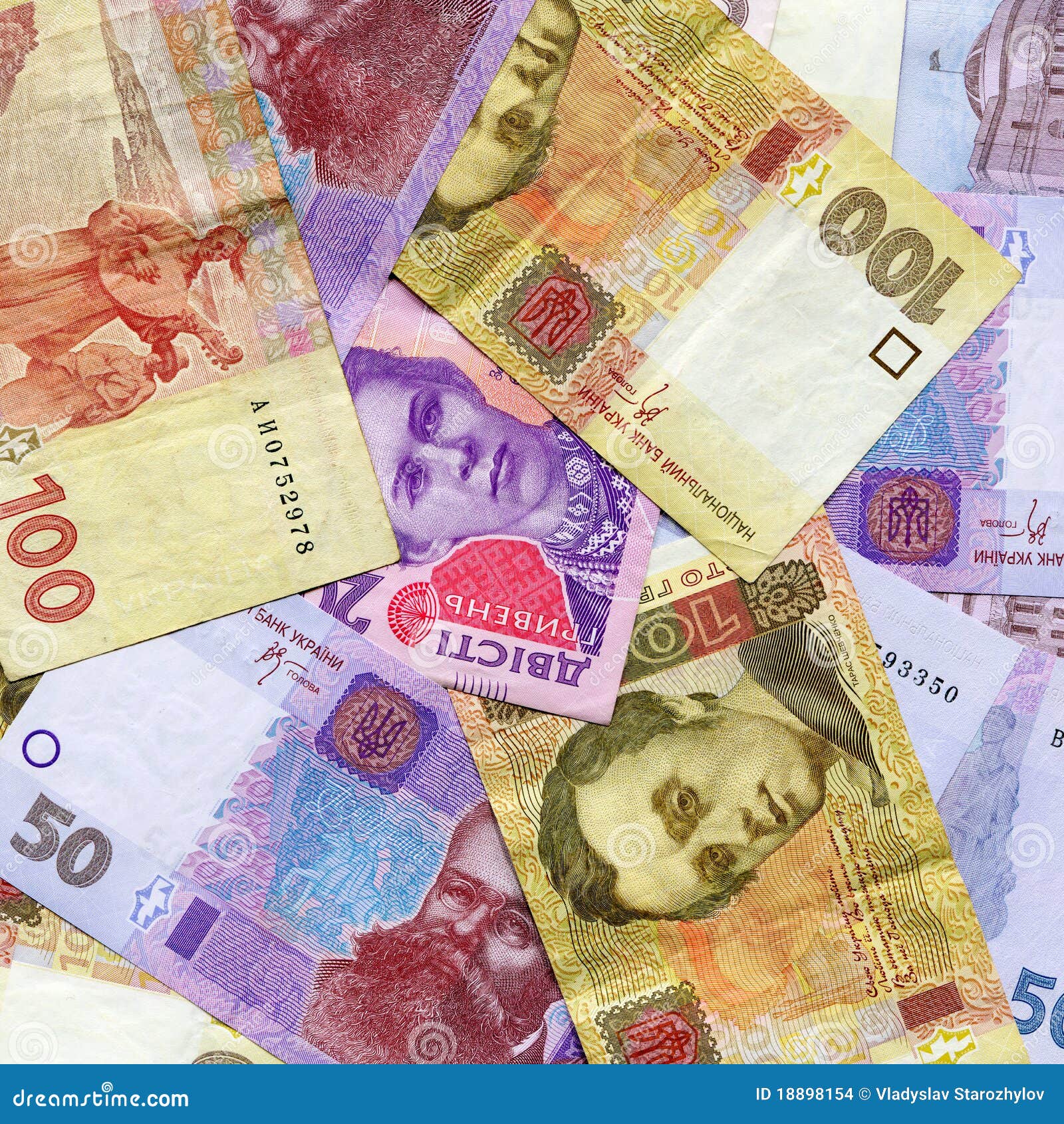 The banknotes from Ukraine stock photo. Image of five - 18898154