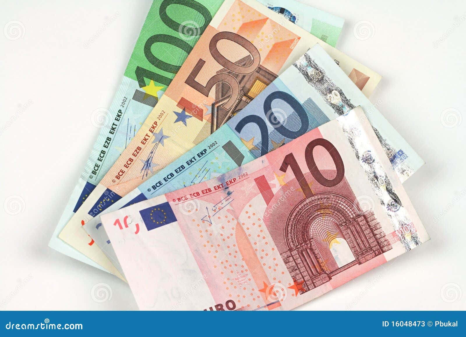 Banknoty euro obraz stock. Obraz złożonej z europejczycy - 16048473