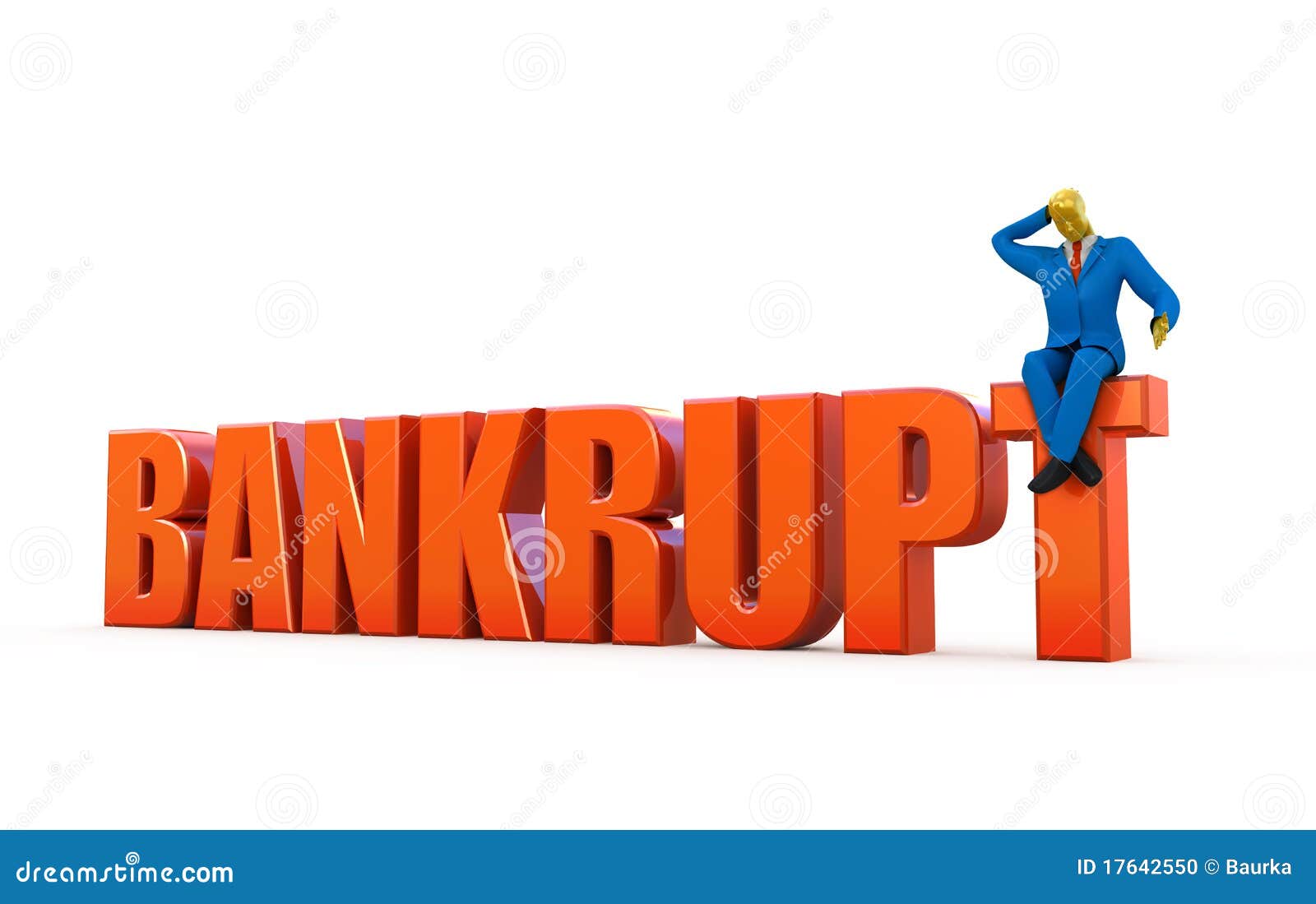 Bankrupt concept stock illustration. Illustration of market - 17642550