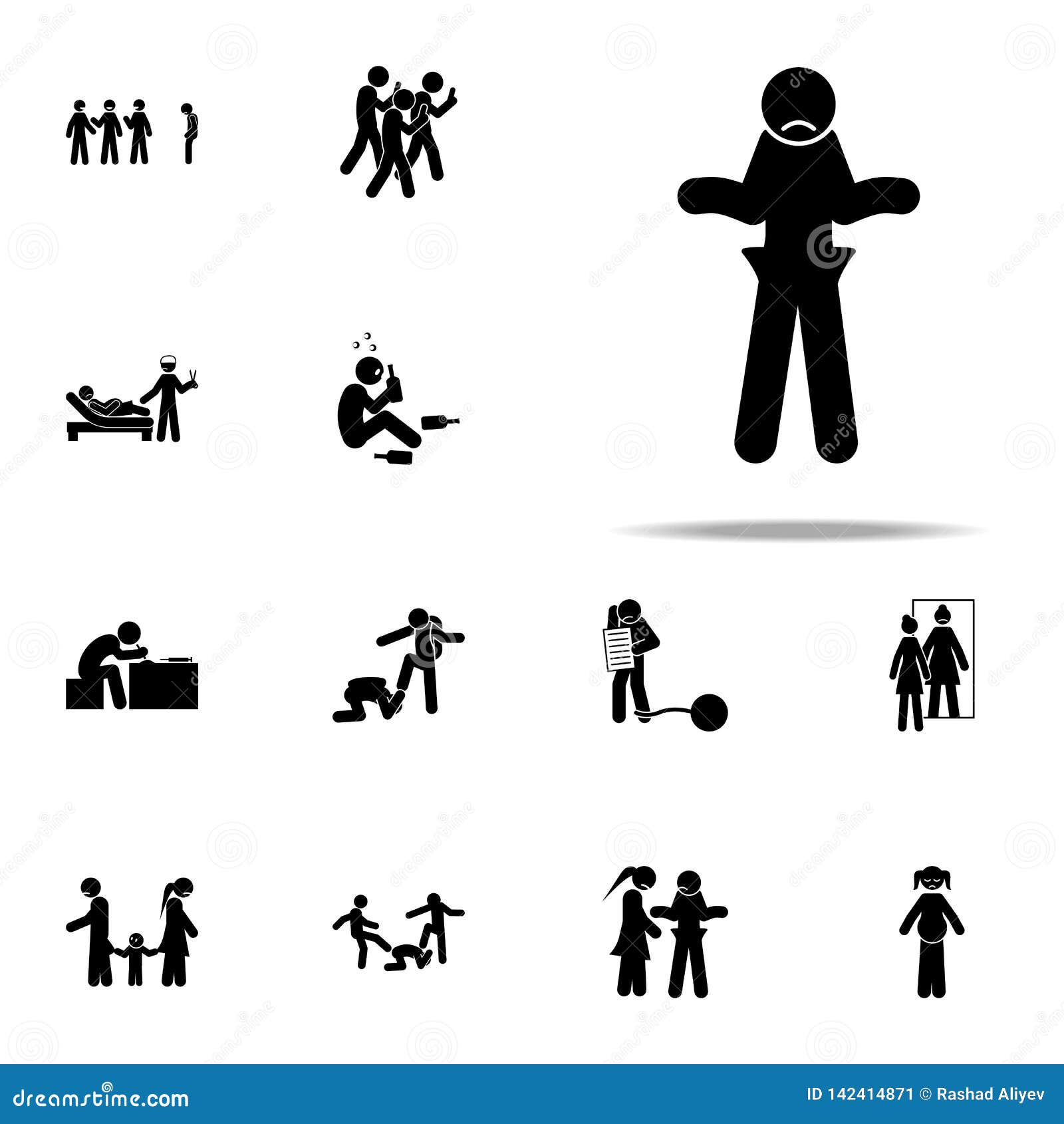 Bankrupt, Empty Icon. Youth Social Issues Icons Universal Set for Web ...