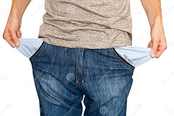 Bankrupt. empty pockets stock photo. Image of business - 10668300