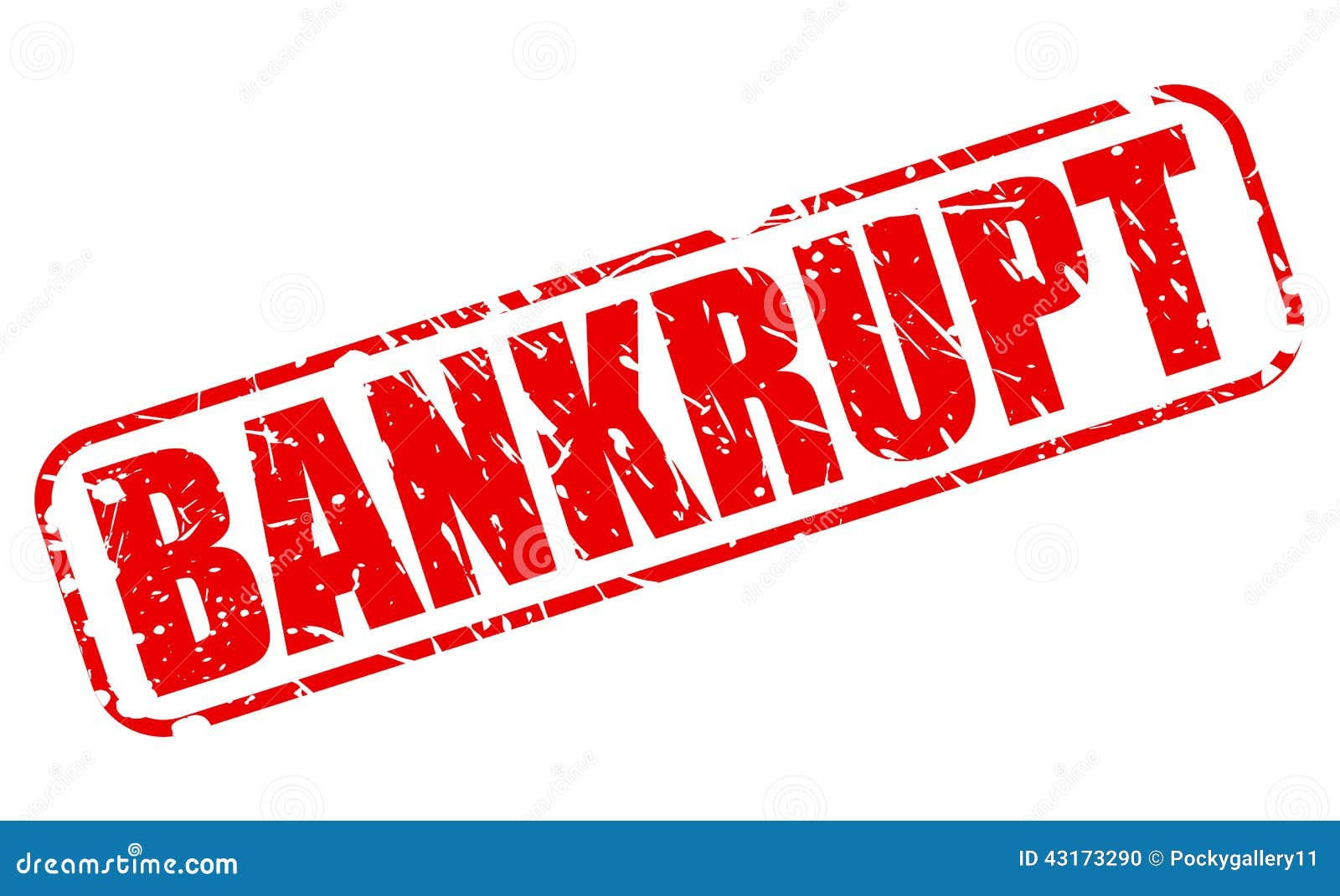 BANKRUPT red stamp text stock vector. Illustration of text - 43173290