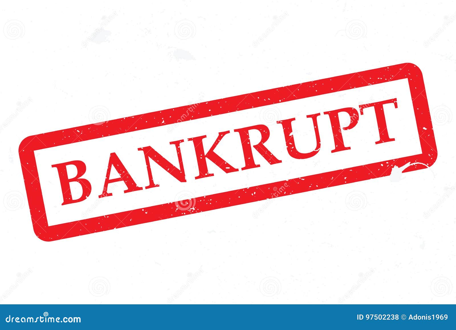 Bankrupt rubber stamp stock vector. Illustration of bankruptcy - 97502238