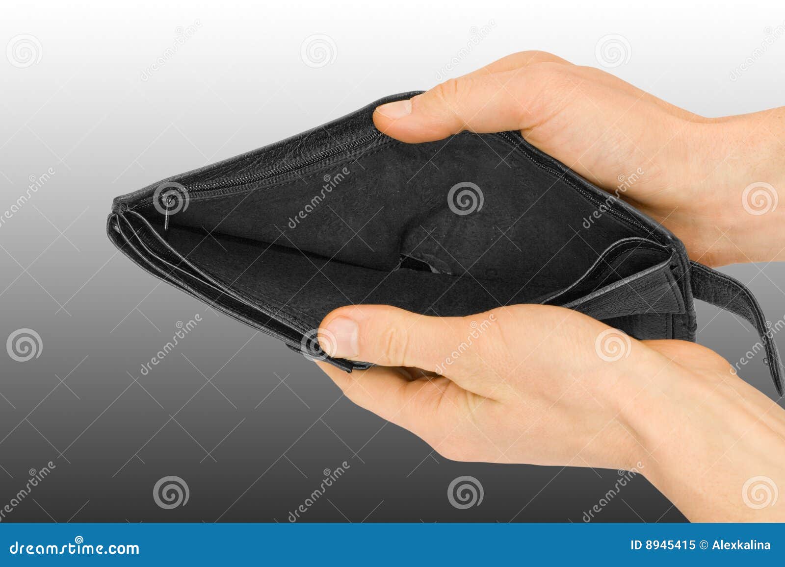 Bankrupt wallet stock image. Image of currency, debt, opening - 8945415