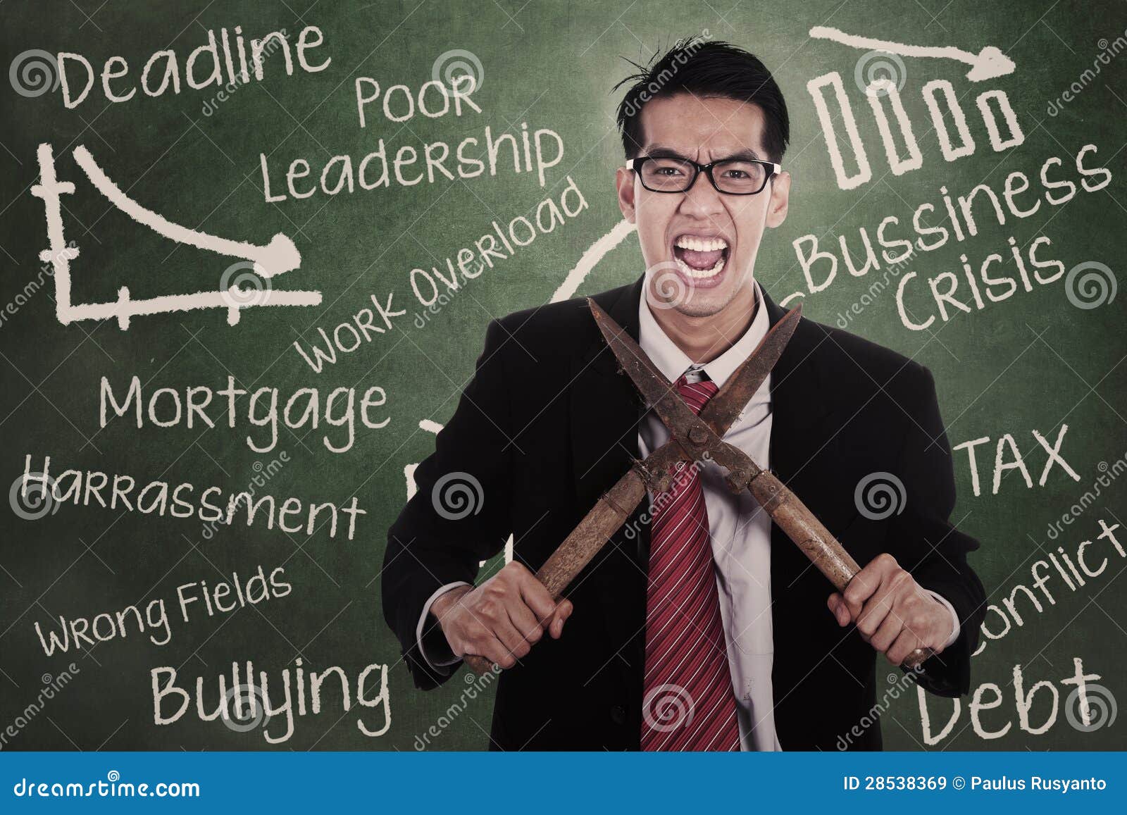 Bankruptcy of businessman stock image. Image of cutter - 28538369