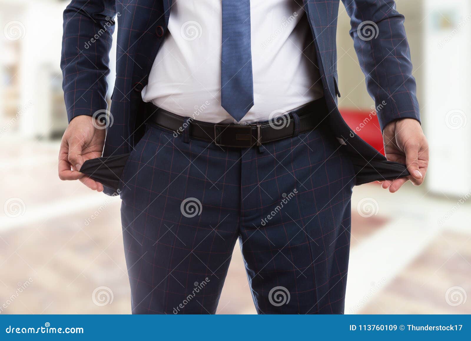 Bankruptcy Concept with Close Up of Empty Pockets Stock Image - Image ...
