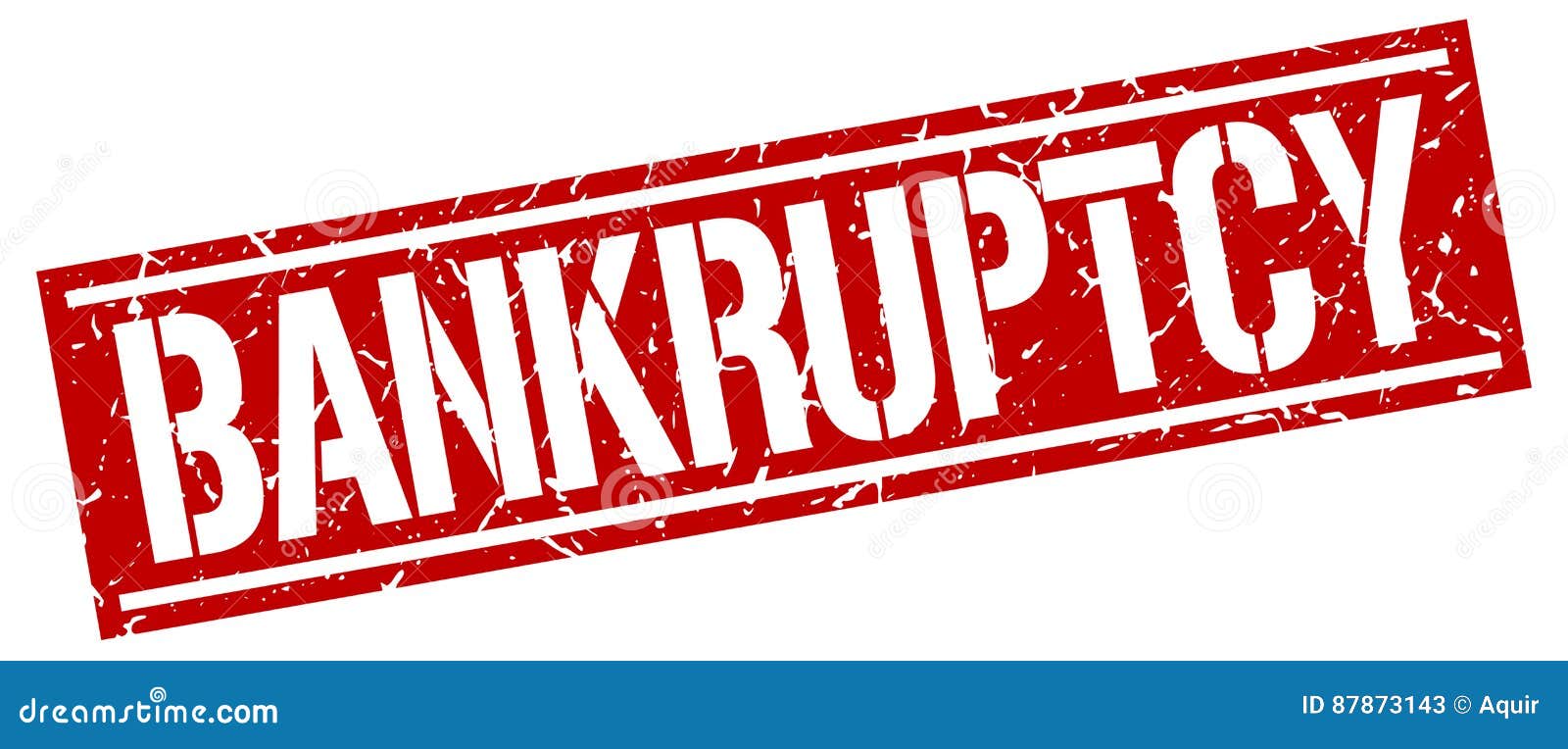 Bankruptcy square stamp stock vector. Illustration of sign - 87873143