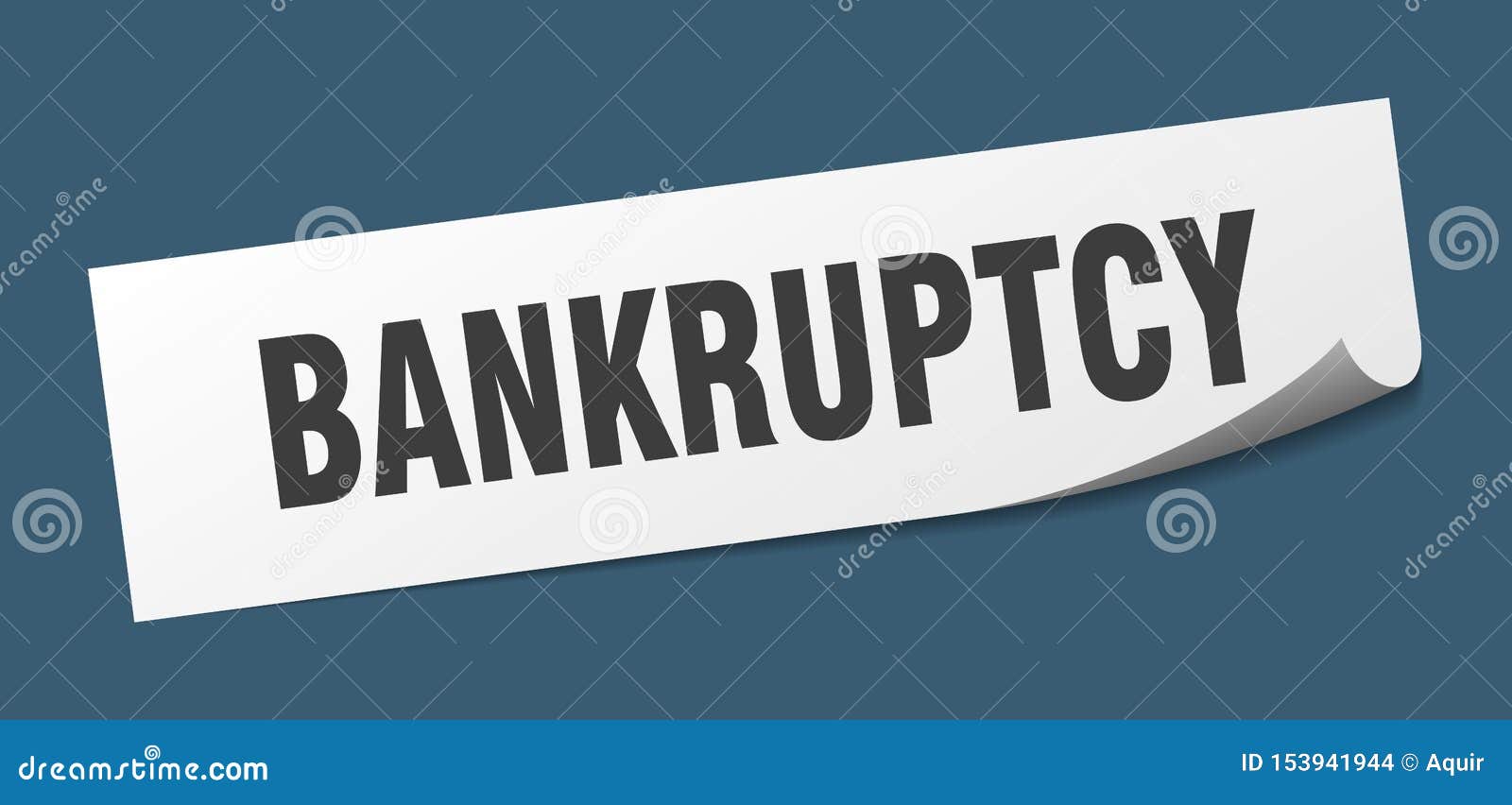 Bankruptcy sticker. stock vector. Illustration of flyer - 153941944