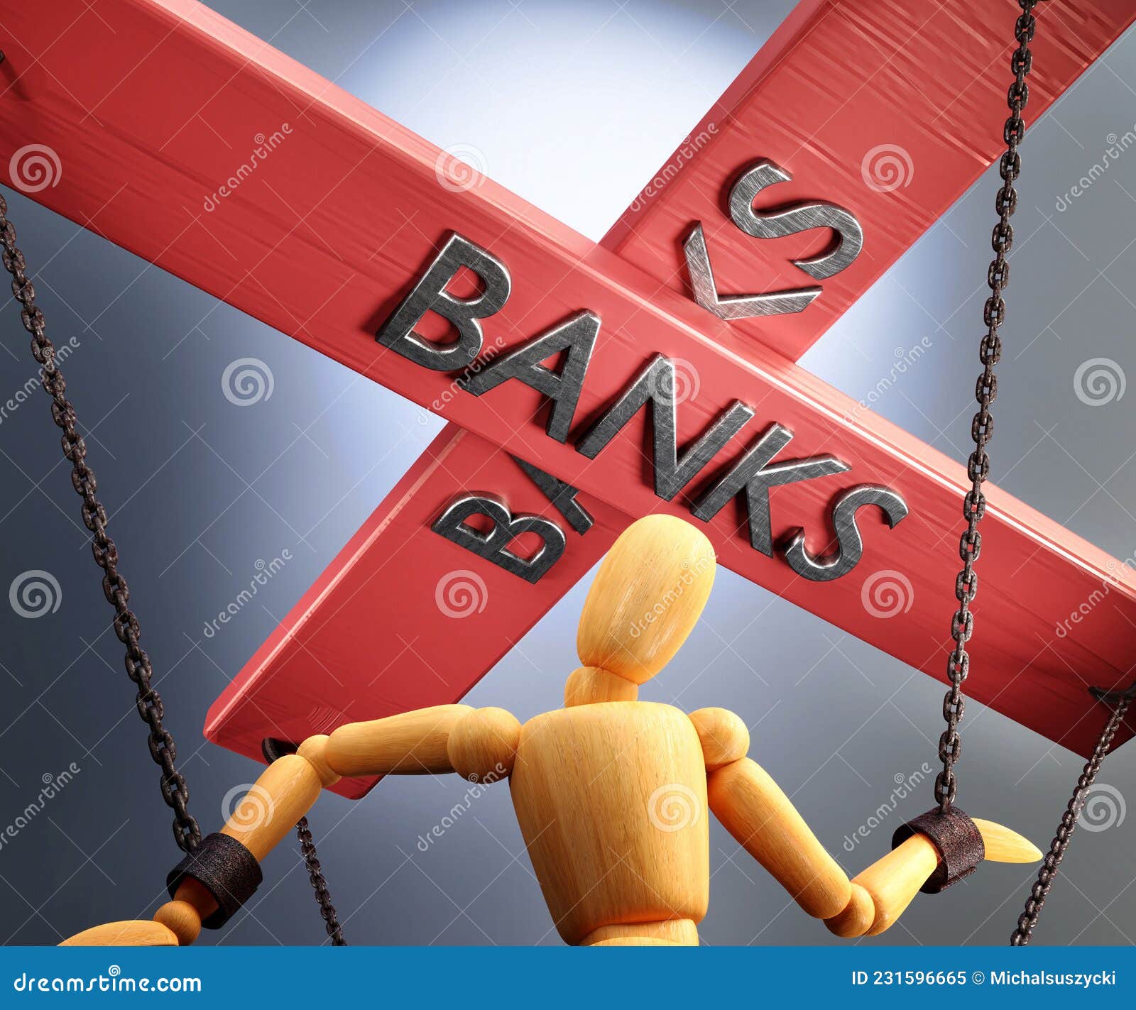 Banks Control, Power, Authority and Manipulation Symbolized by Control ...