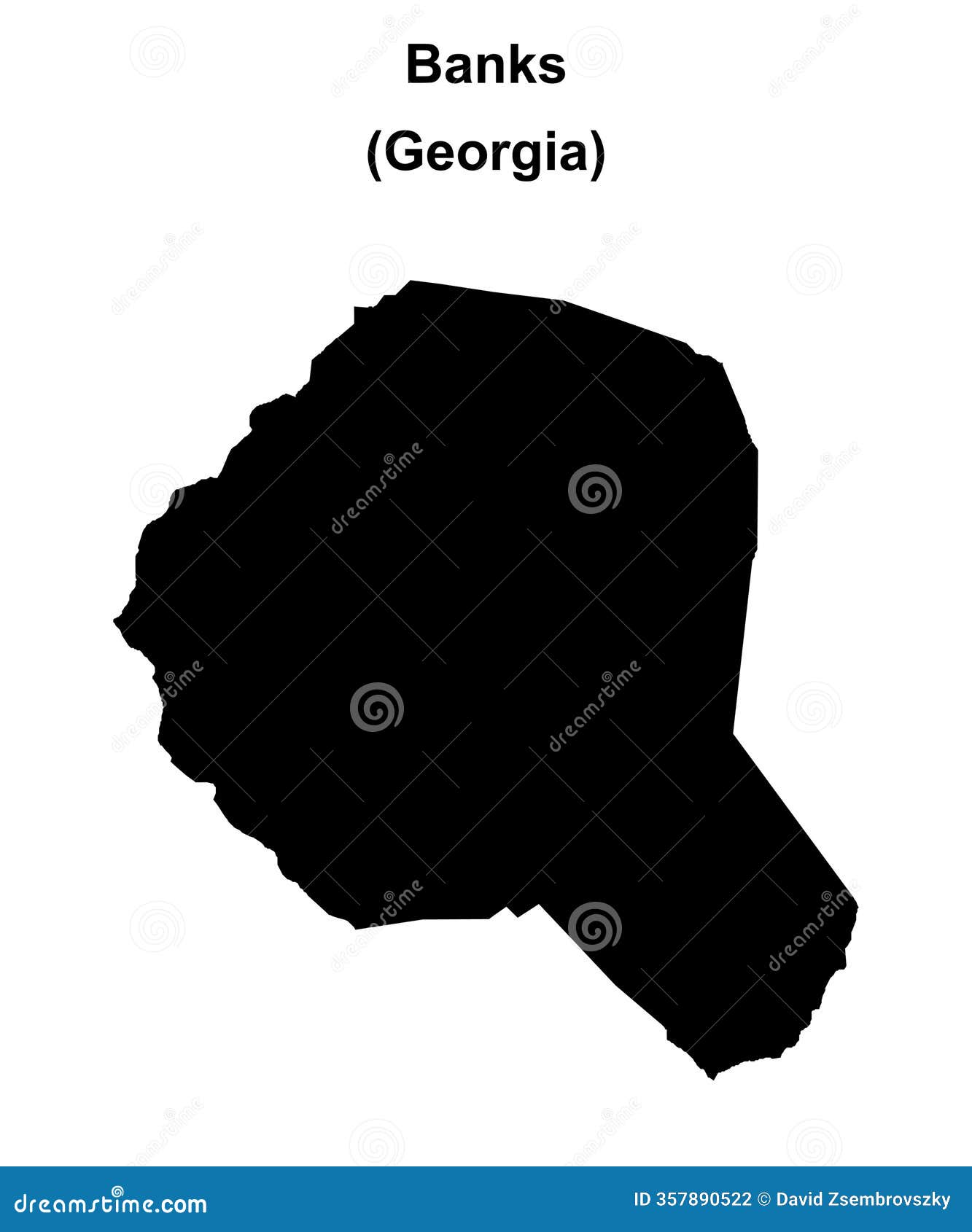 Banks Outline Map Vector Illustration | CartoonDealer.com #357890522