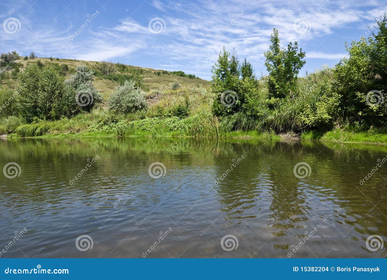 The banks of small stream stock photo. Image of ripples - 15382204