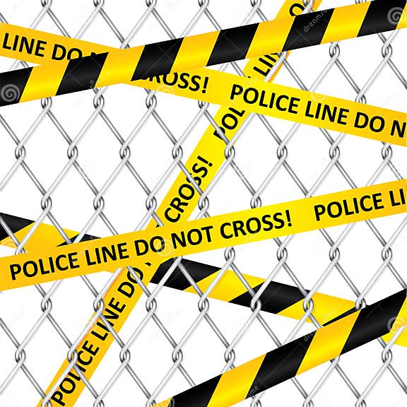 Banned by the police stock vector. Illustration of drawing - 20005629