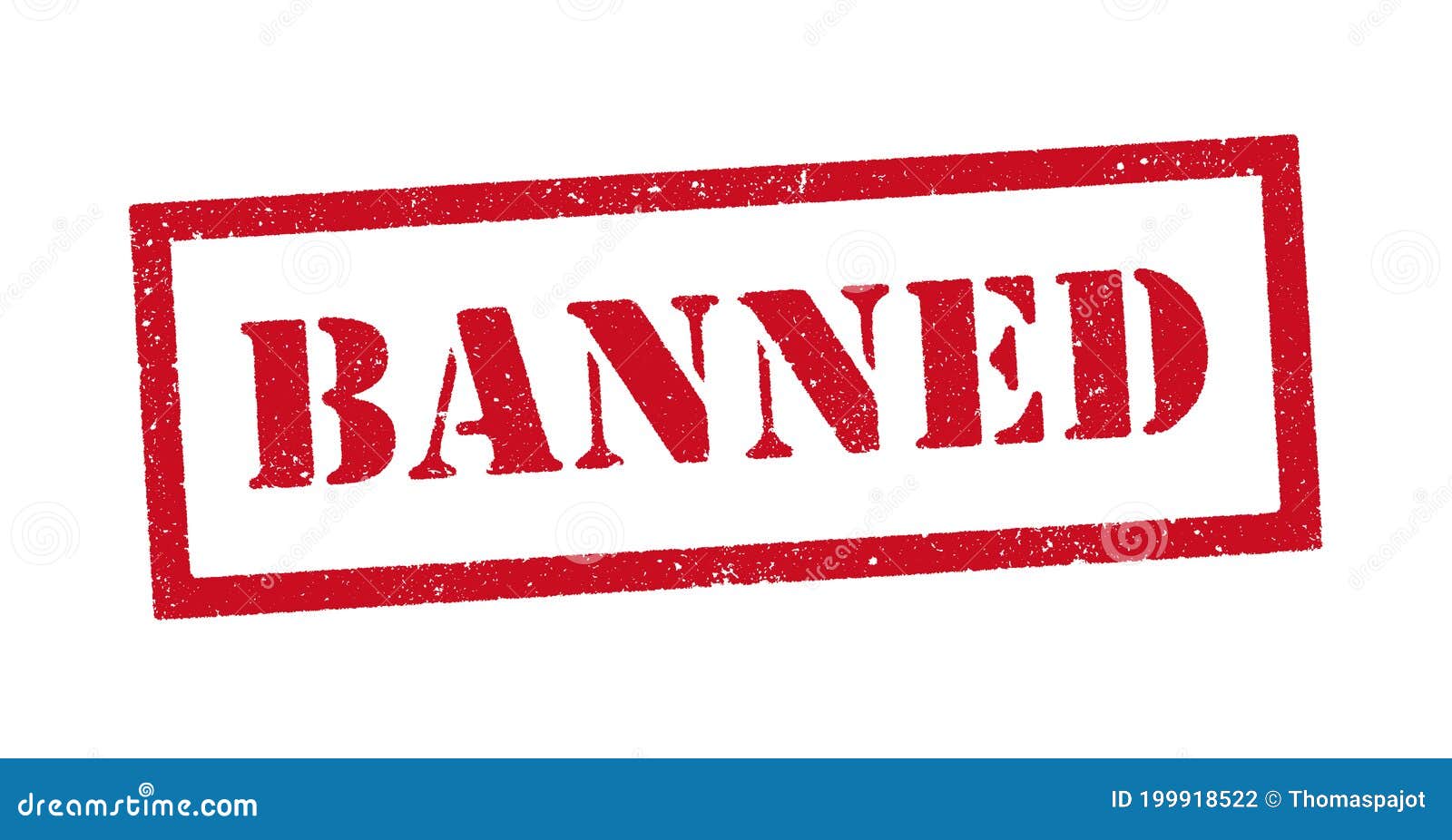 Banned red ink stamp stock vector. Illustration of censorship - 199918522