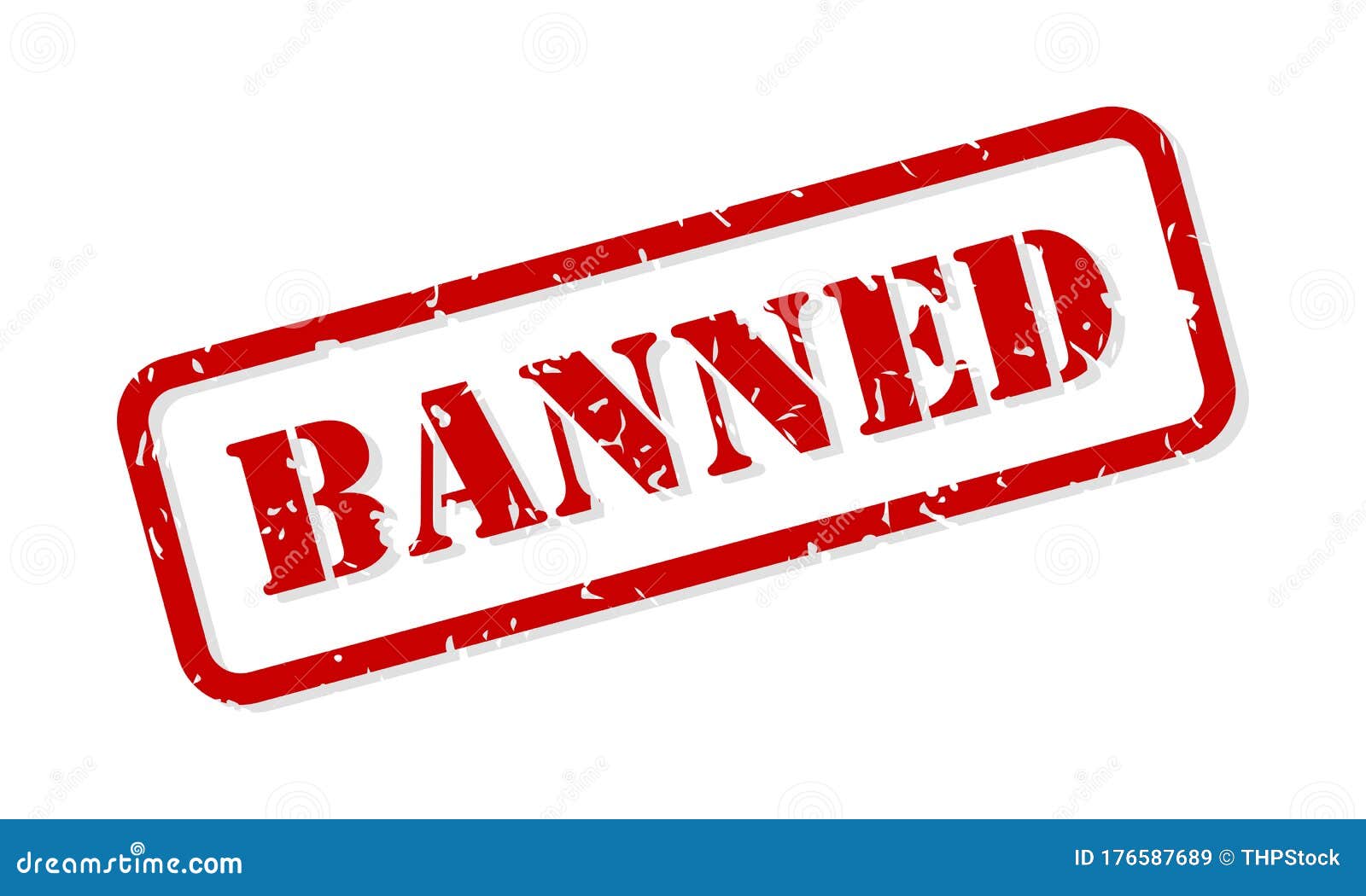 Banned Rubber Stamp Vector stock vector. Illustration of imprint ...