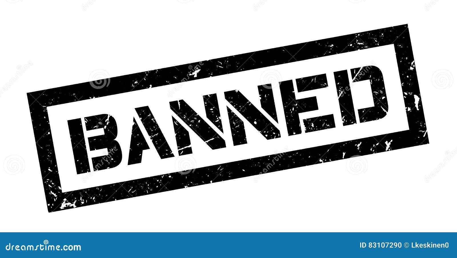 Banned rubber stamp stock vector. Illustration of rubber - 83107290