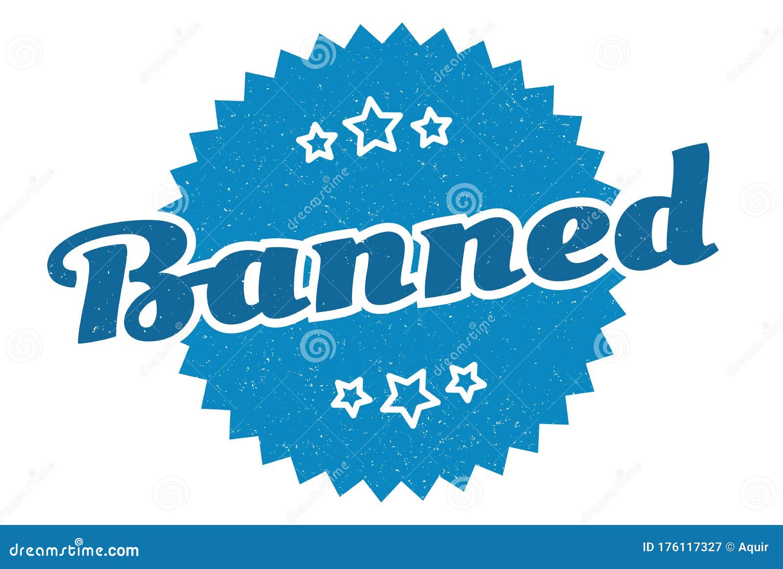 Banned Sign. Banned Vintage Retro Label Stock Vector - Illustration of ...