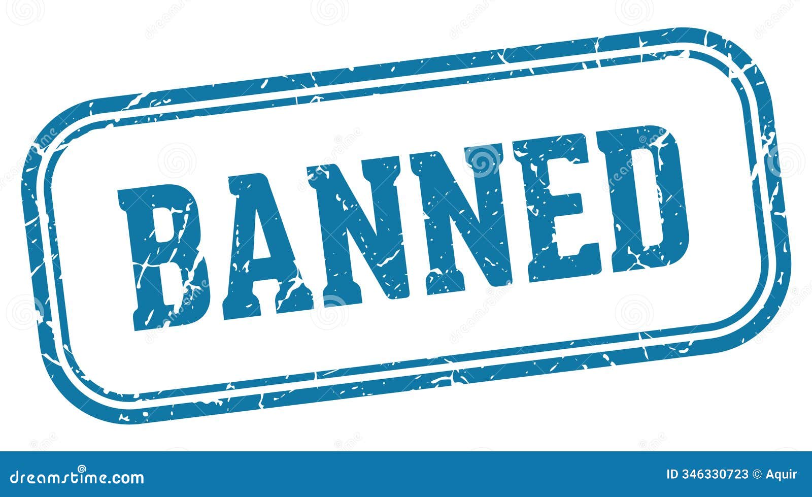 Set Of Banned Stamp Symbol, Label Sticker Sign Button, Text Banner ...