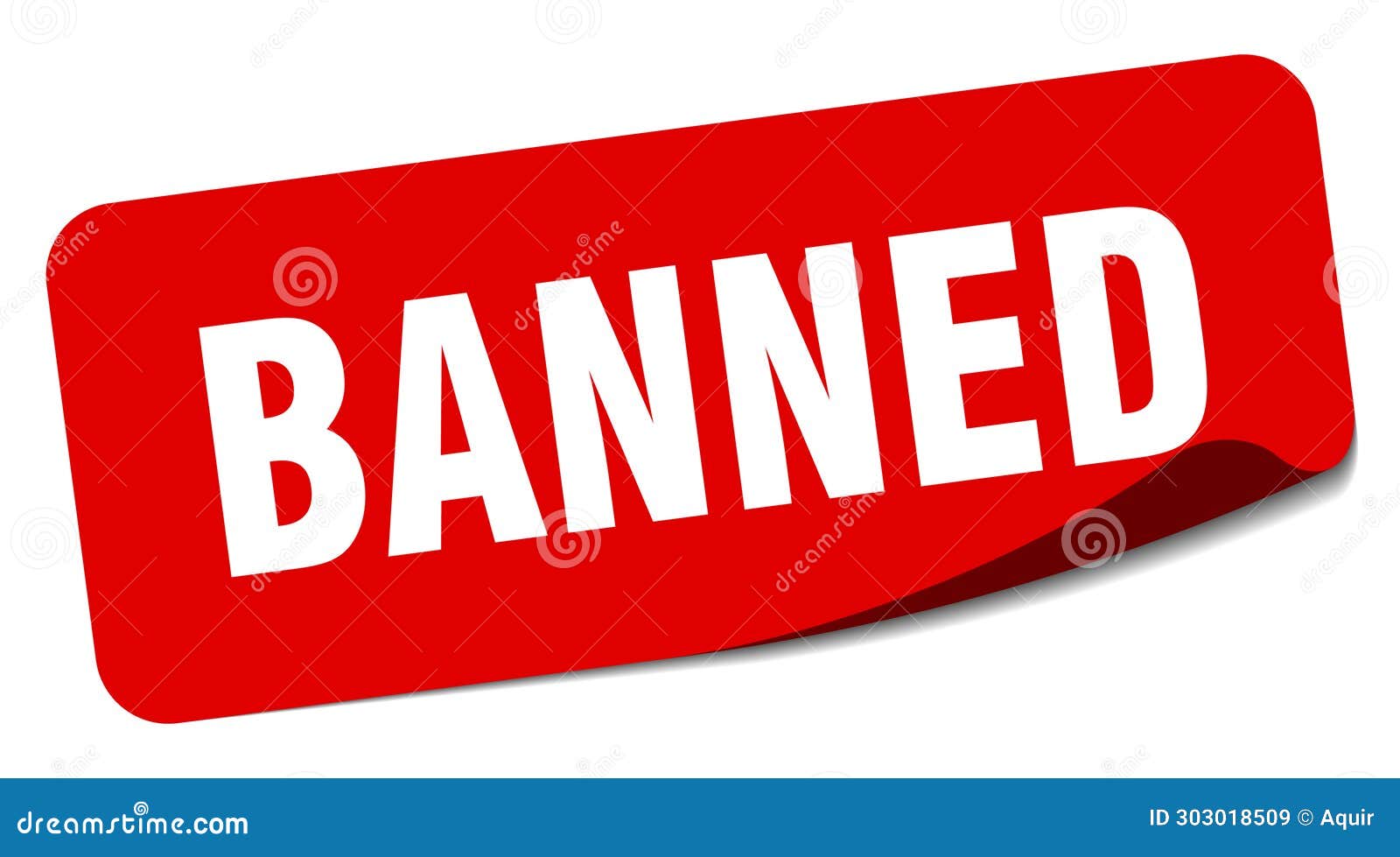 Banned Sticker. Banned Label Stock Vector - Illustration of label ...
