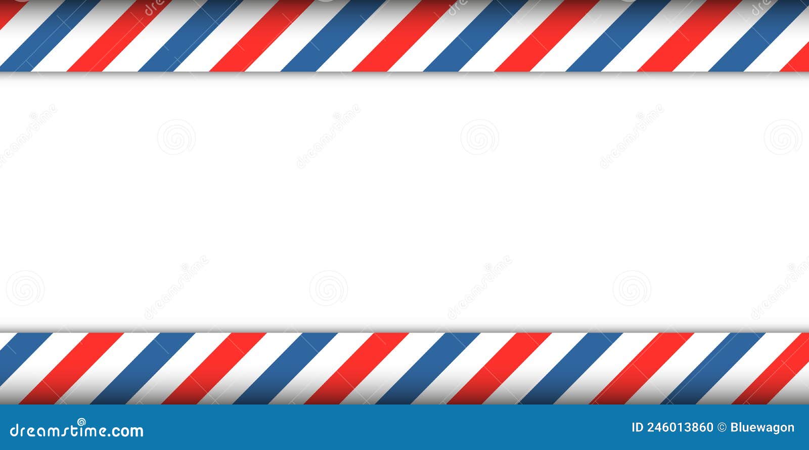 Barber Red Blue Striped Line Background Template. Stock Illustration ...