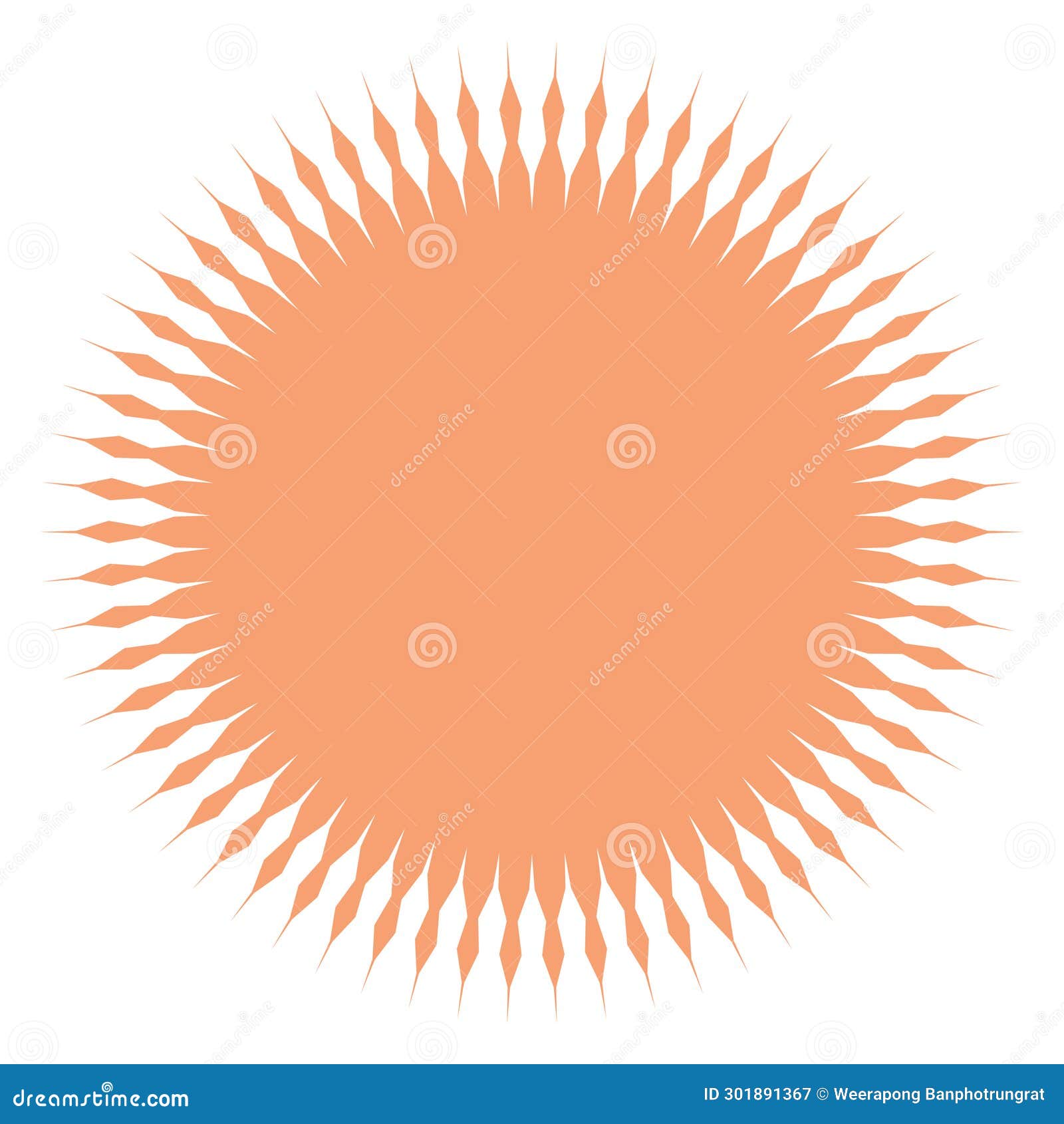 Circular Abstract Art. Sharp-circle Shape, Halftone Circle Element ...