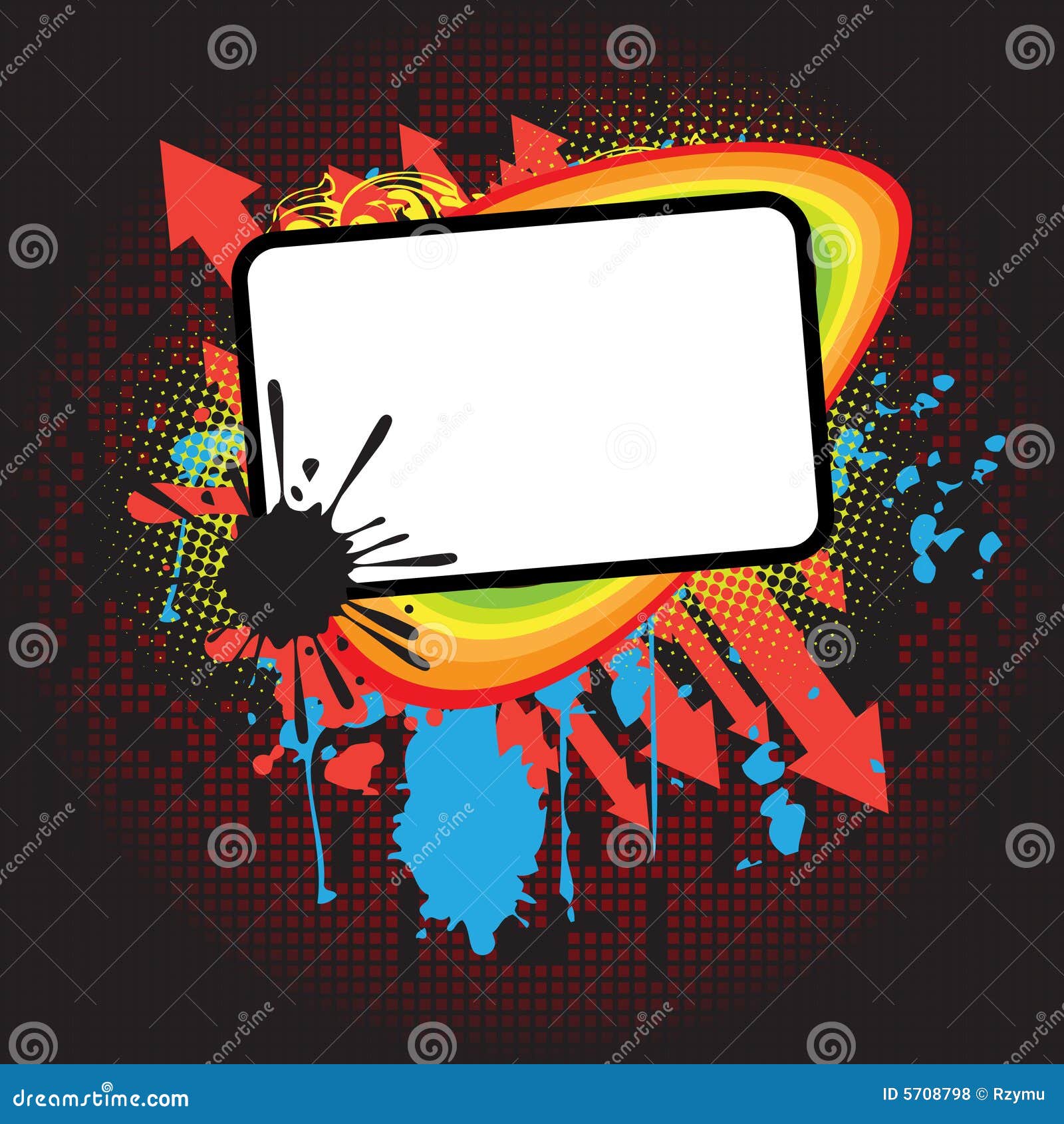 Banner stock vector. Illustration of celebration, funky - 5708798