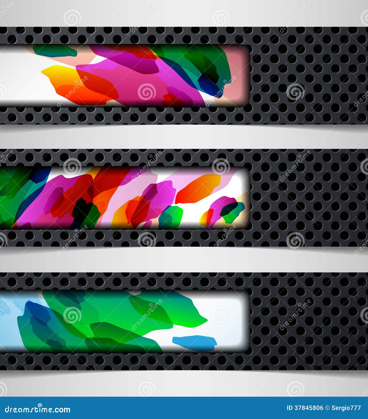 Banner with Abstract Pattern Stock Vector - Illustration of background ...