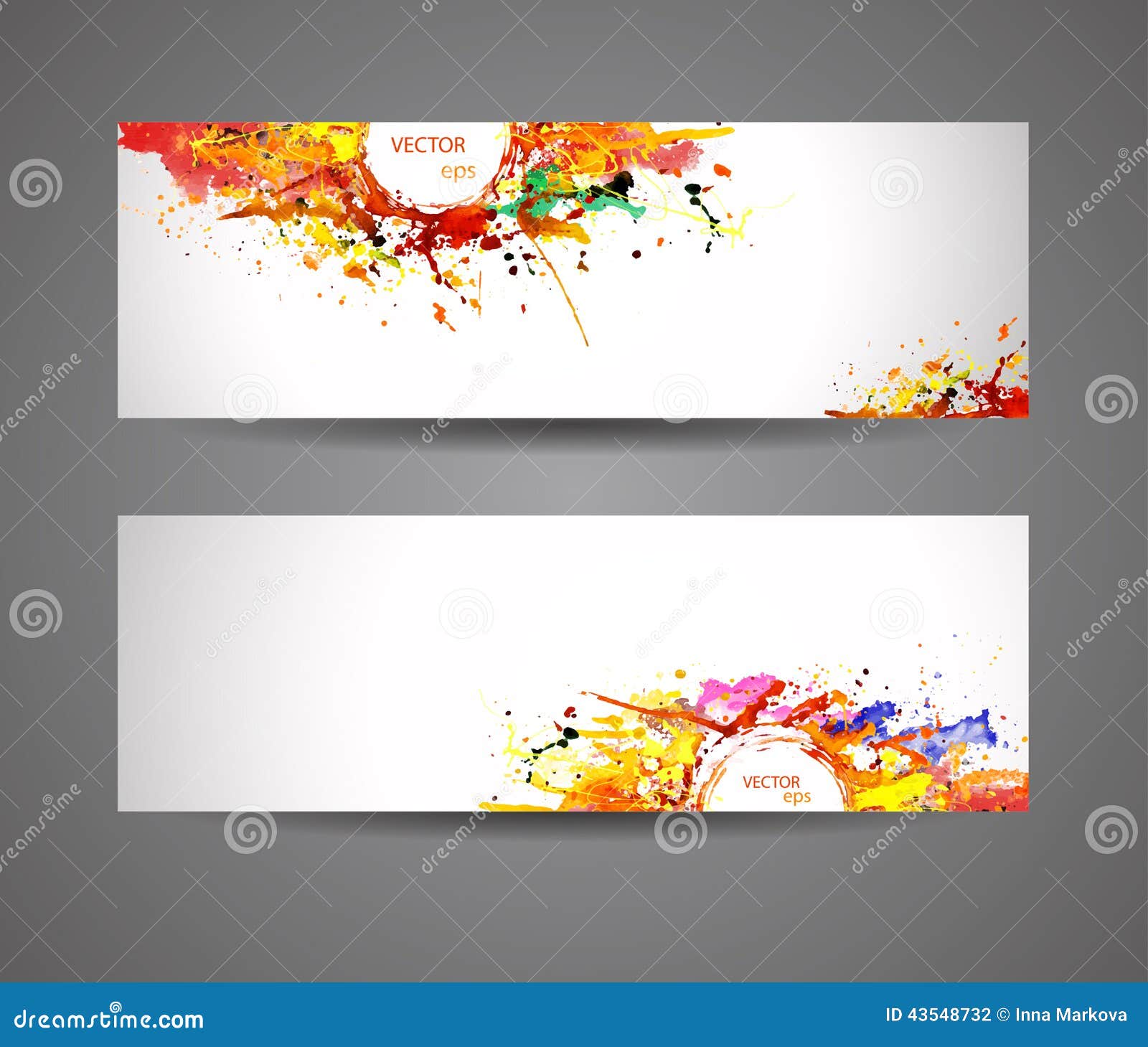Banner of Abstract Spray Paint. Stock Vector - Illustration of hand ...