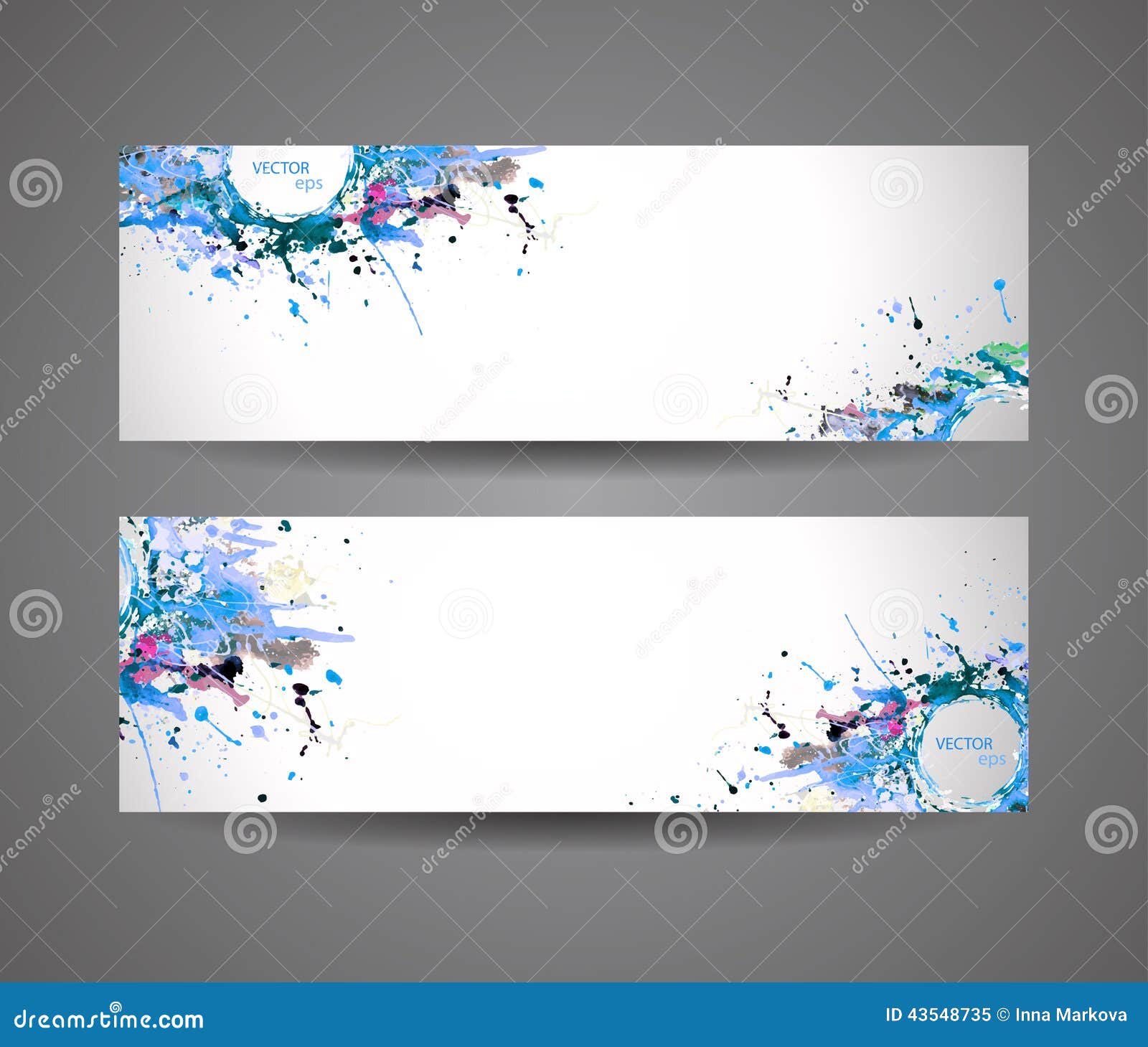 Banner of Abstract Spray Paint. Stock Vector - Illustration of creative ...