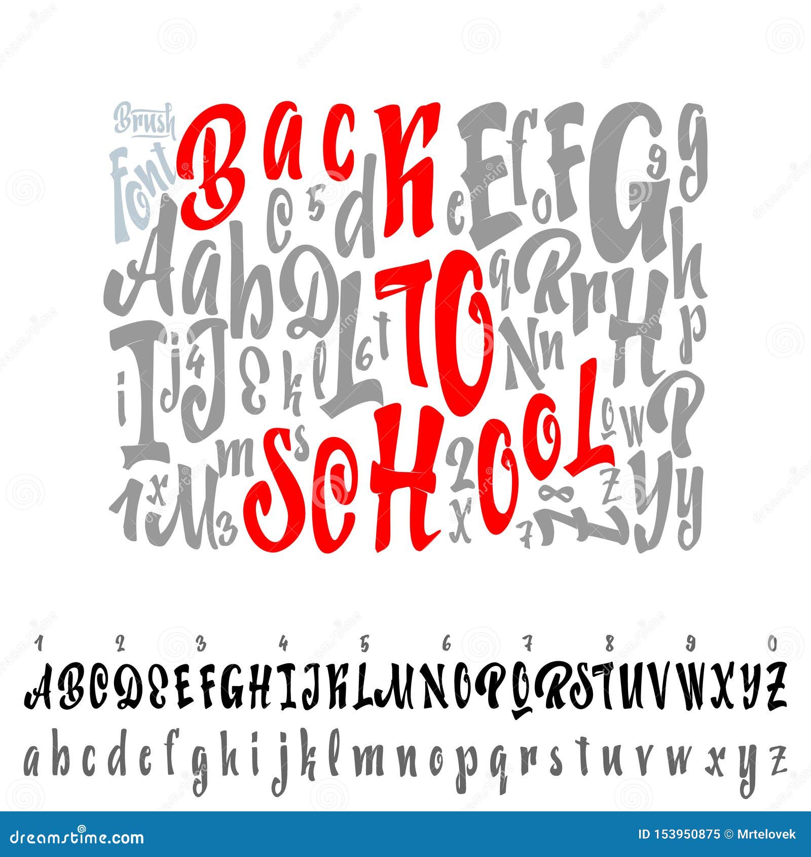 Banner Again in School - a Modern Poster from the Latin Alphabet Stock ...