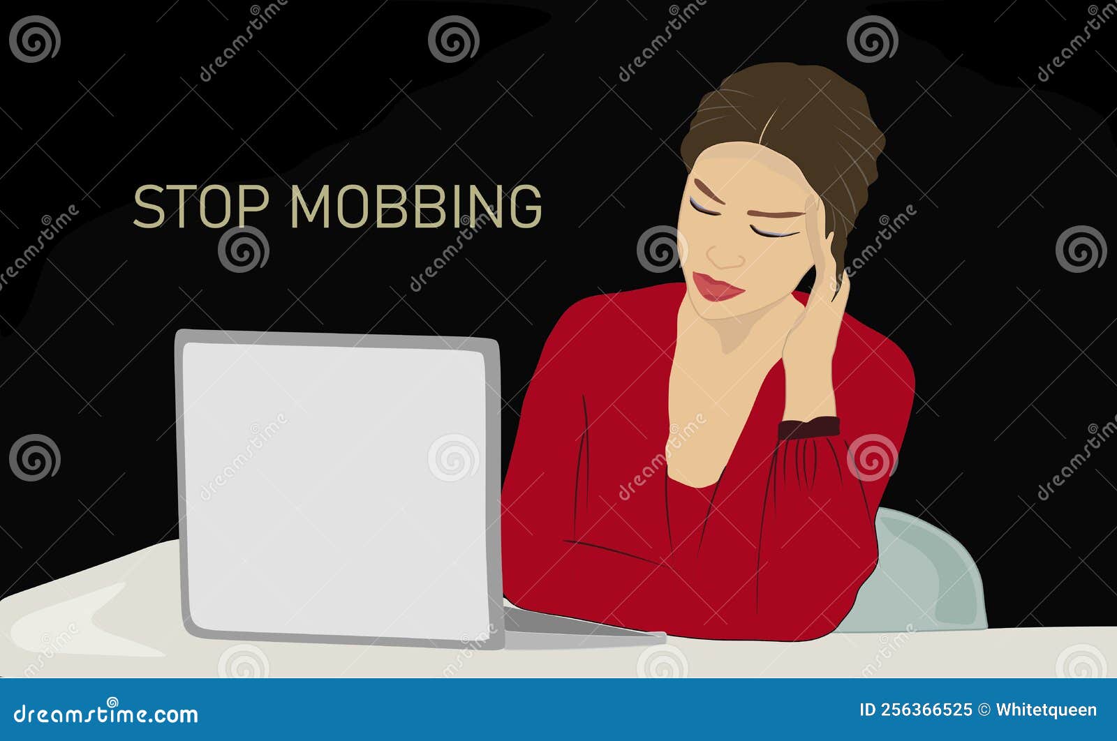 Poster Mobbing, Bullyng in the Workplace, Vector Stock Vector ...