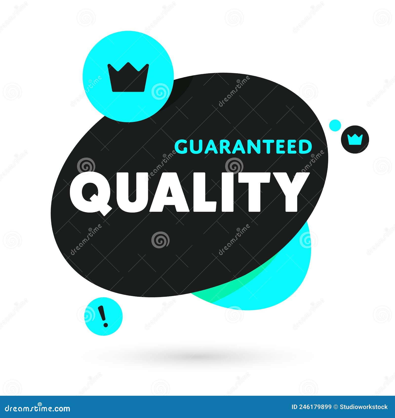 Banner Aislado De Calidad Garantizada Ilustración del Vector ...