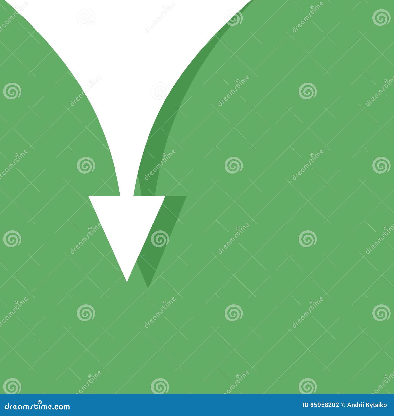 Banner with Arrow Down Vector Stock Vector - Illustration of ...