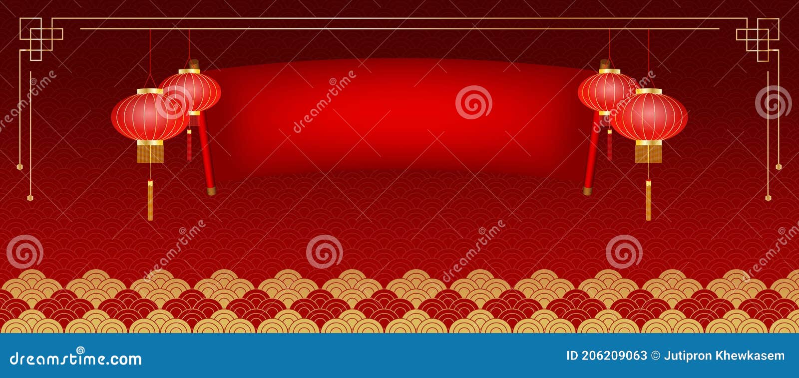 Banner Asian Elements with Craft Style on Banner Asian Elements with ...