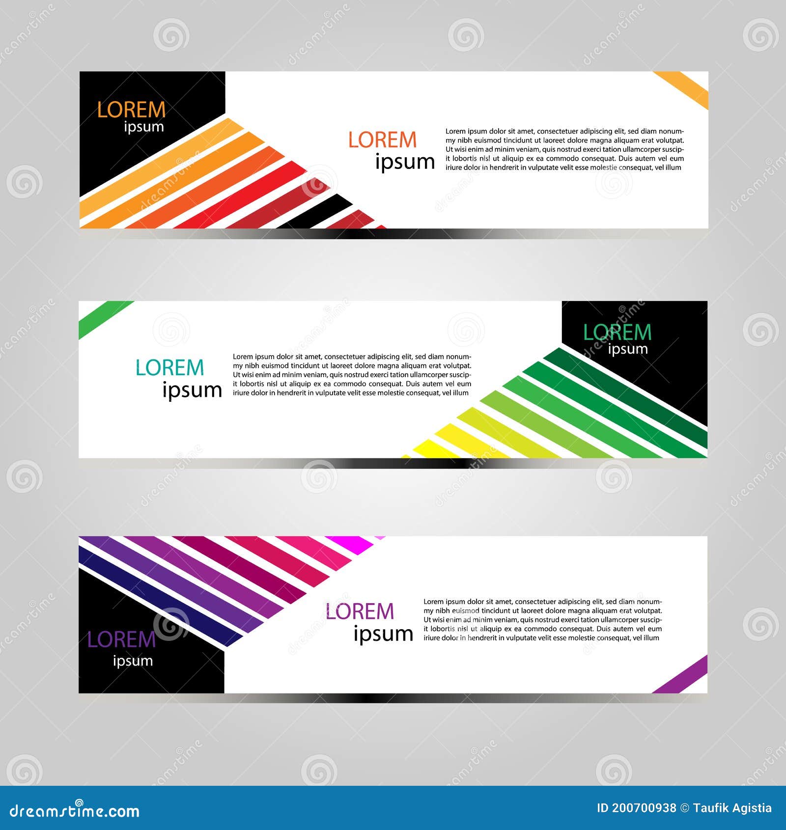 Banner Background Design Vector with a Colorful and Interesting Theme ...