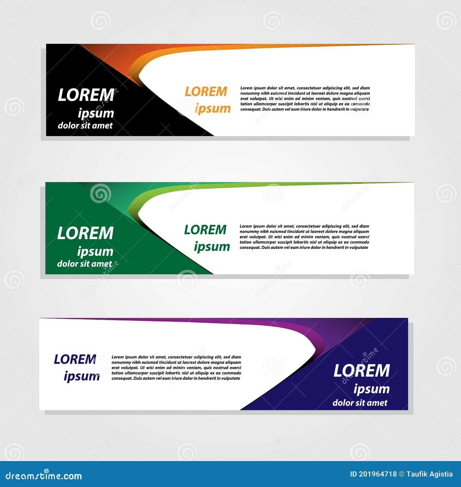 Banner Background Design Vector with Elegant and Simple Style with ...