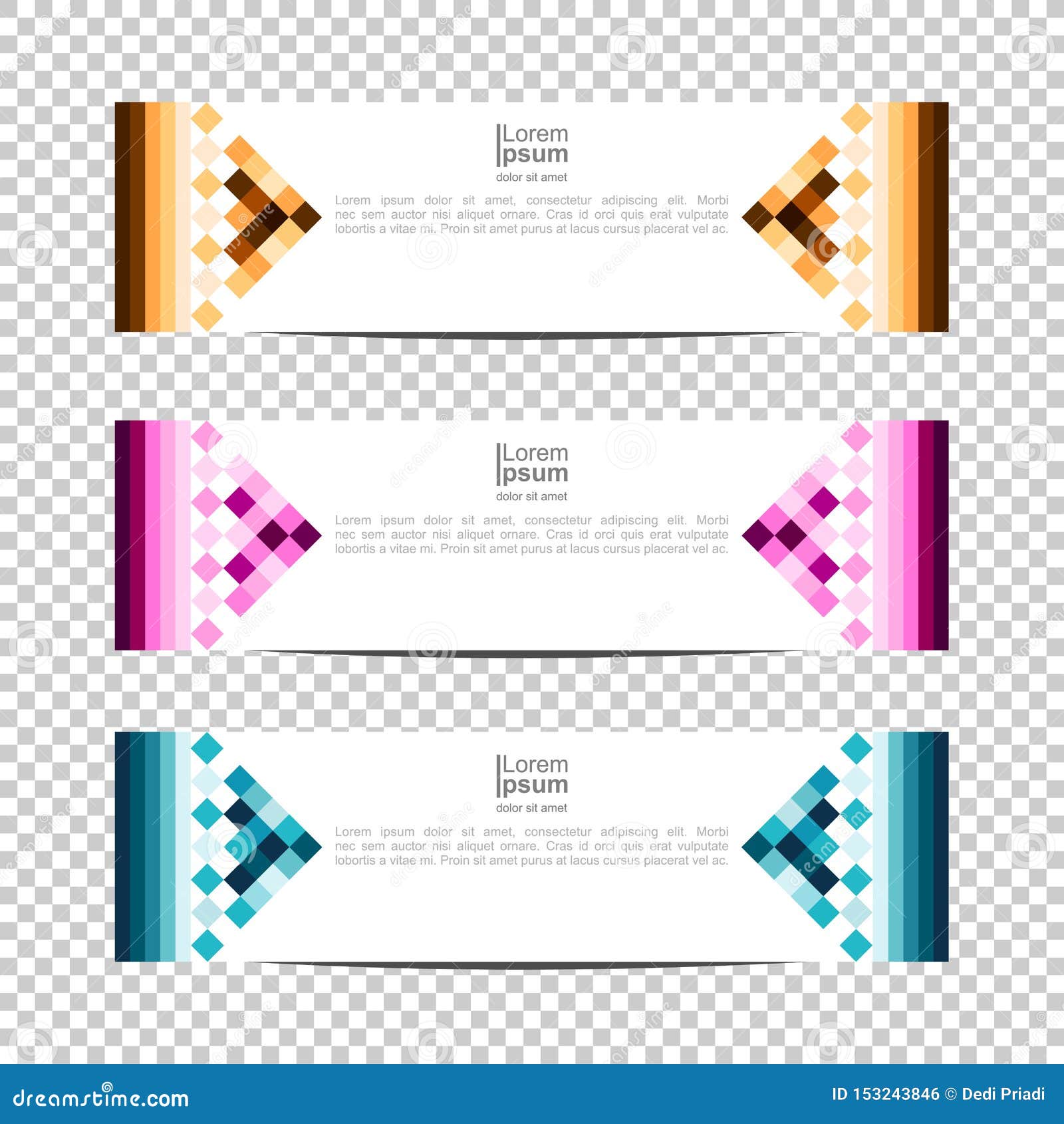 Banner Background.Modern Template Design.pixel,block,grid Vector Design ...