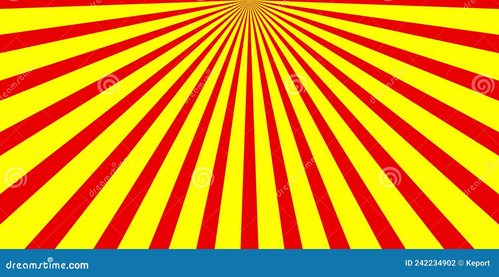 Banner Background with Rays Yellow and Red Stock Illustration ...