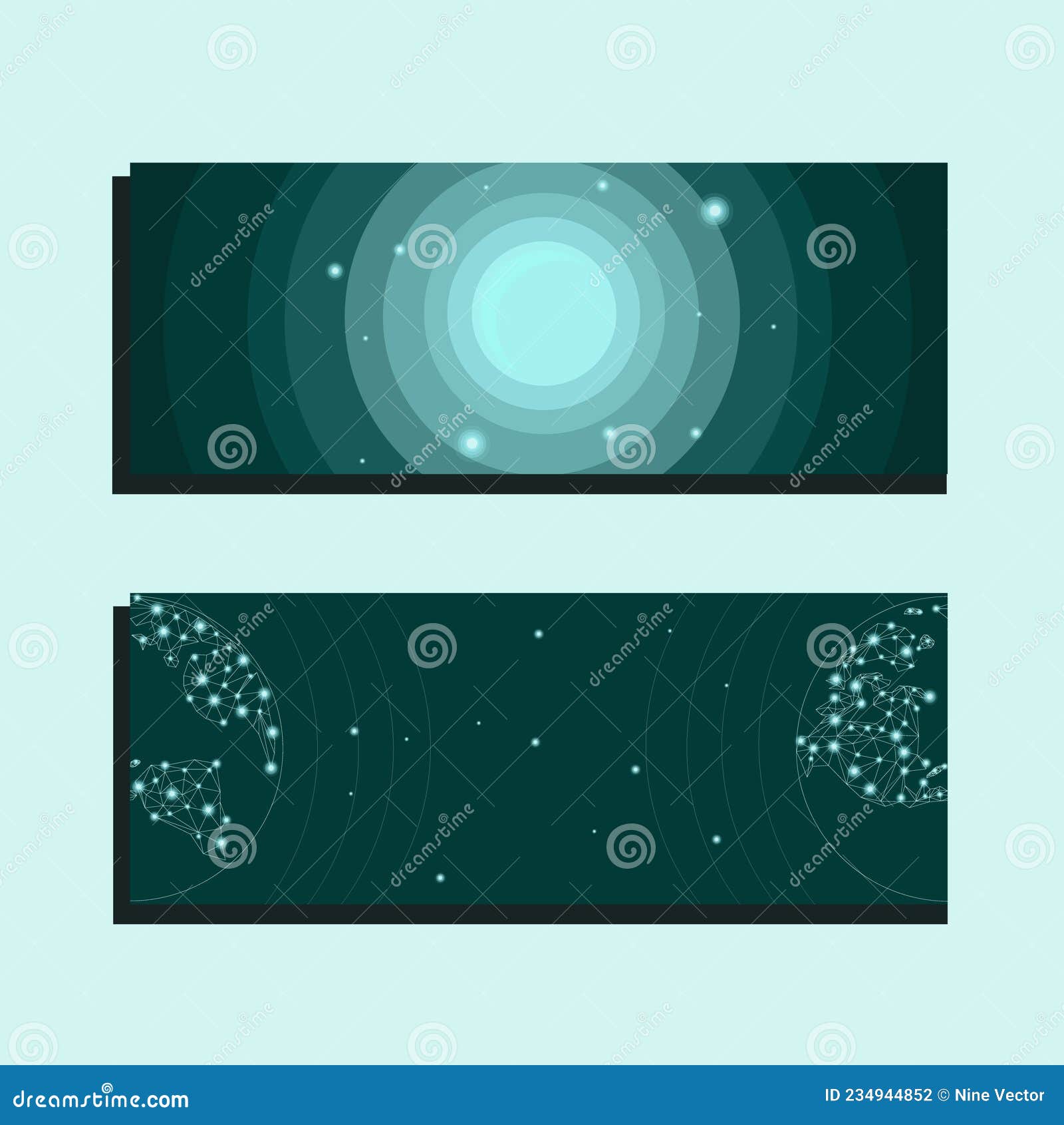 Banner Background for Theme Tech Stock Vector - Illustration of banner ...