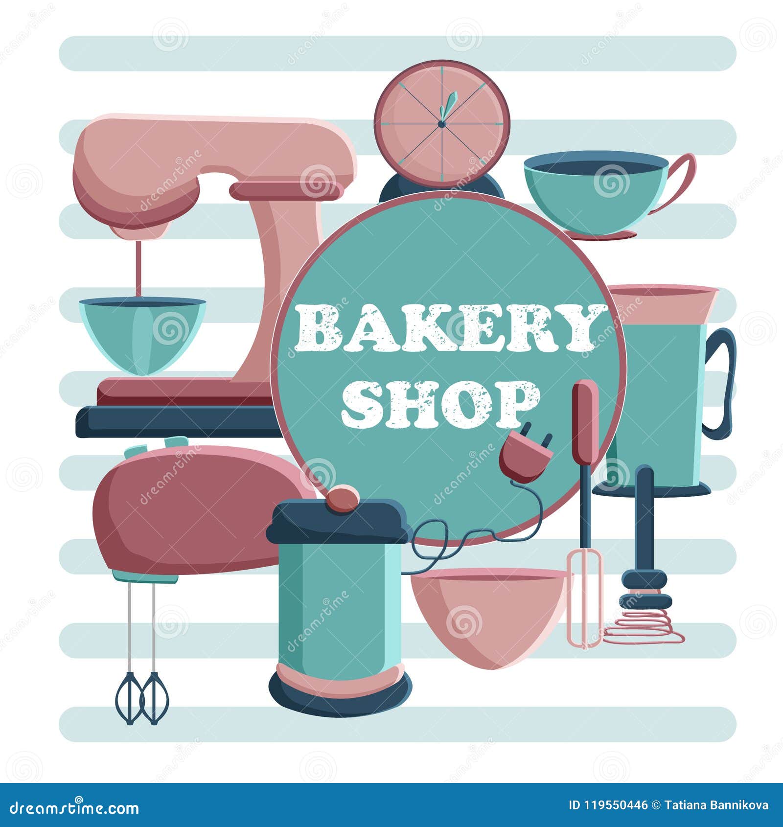 Banner for the Bakery Shop. Tools for Pastry Maker Stock Vector ...