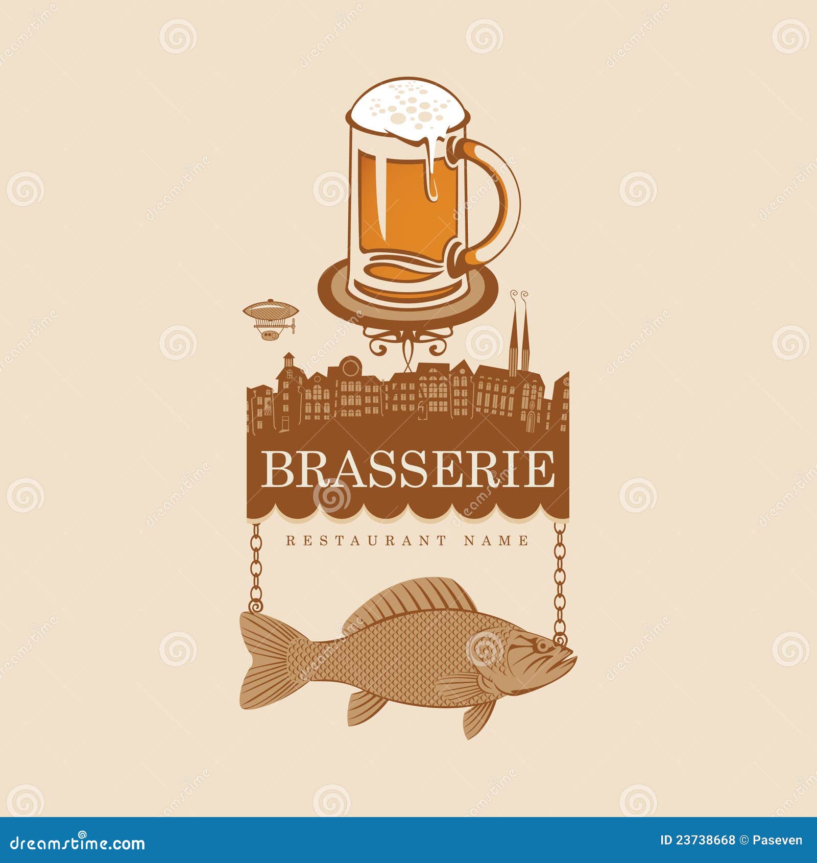 Banner for bar stock vector. Illustration of banner, bowl - 23738668