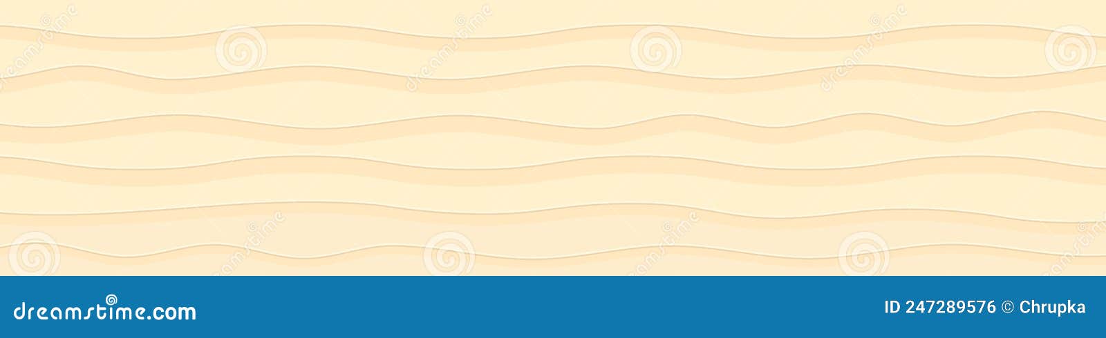Banner with Beach Sand Waves Stock Vector - Illustration of banner ...