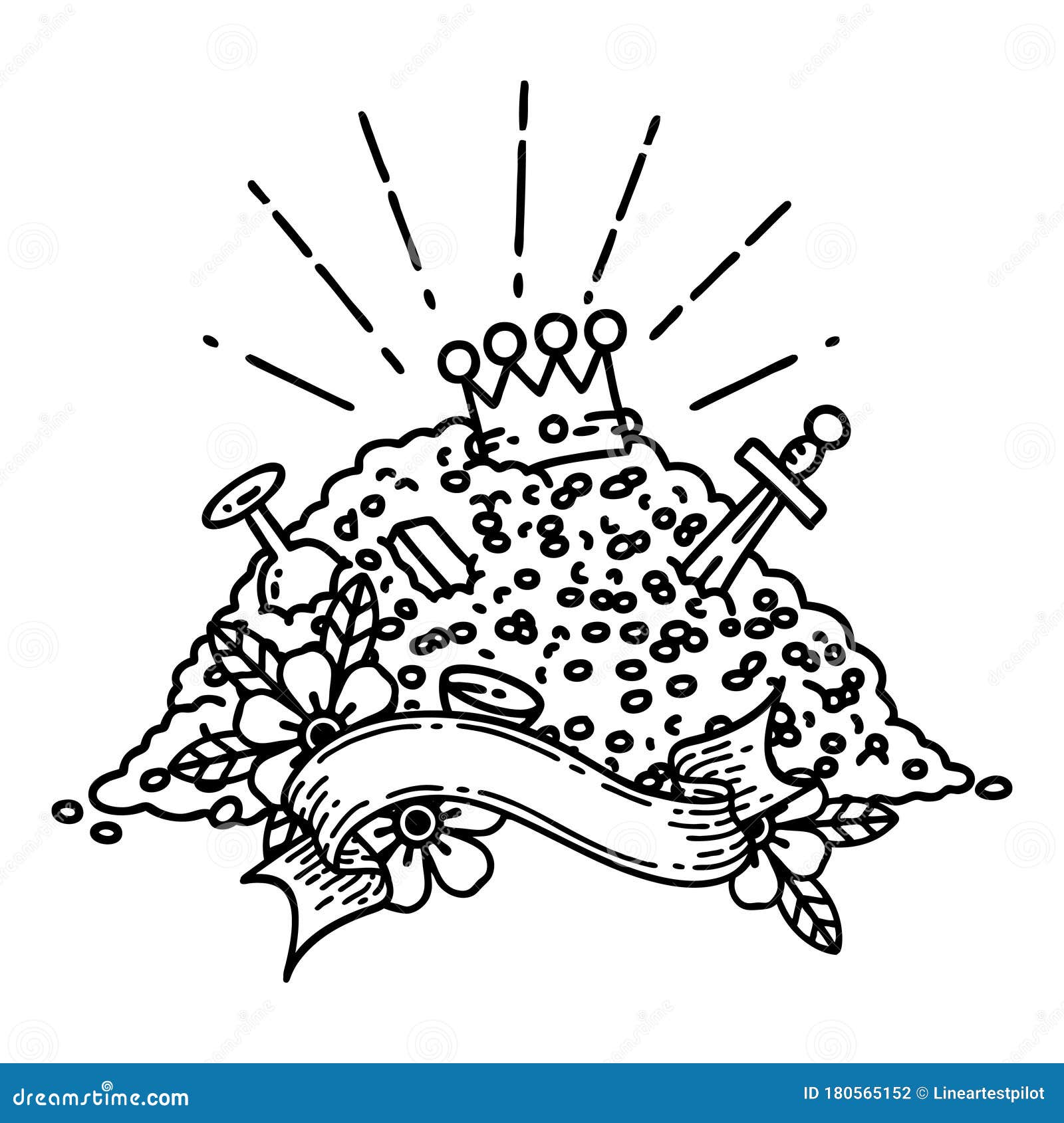 Hoard Line Icons Collection. Treasure, Collection, Stockpile, Stash ...