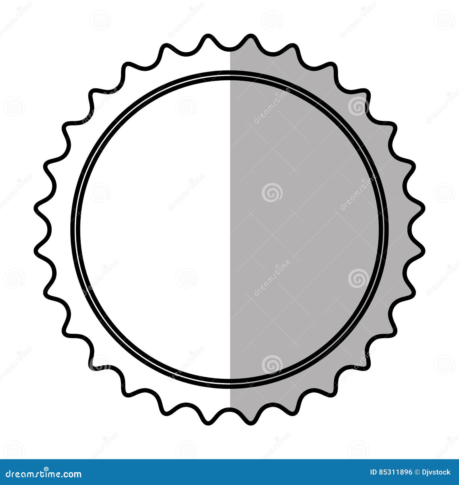 Banner blank symbol shadow stock illustration. Illustration of curl ...