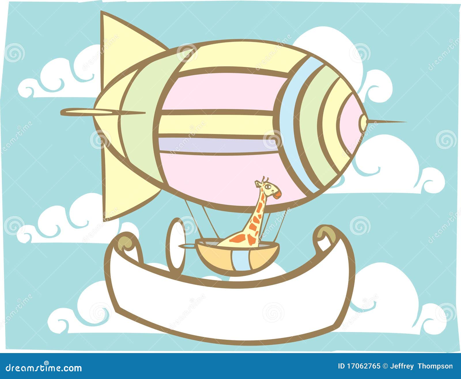 Banner Blimp stock vector. Illustration of flight, animal - 17062765