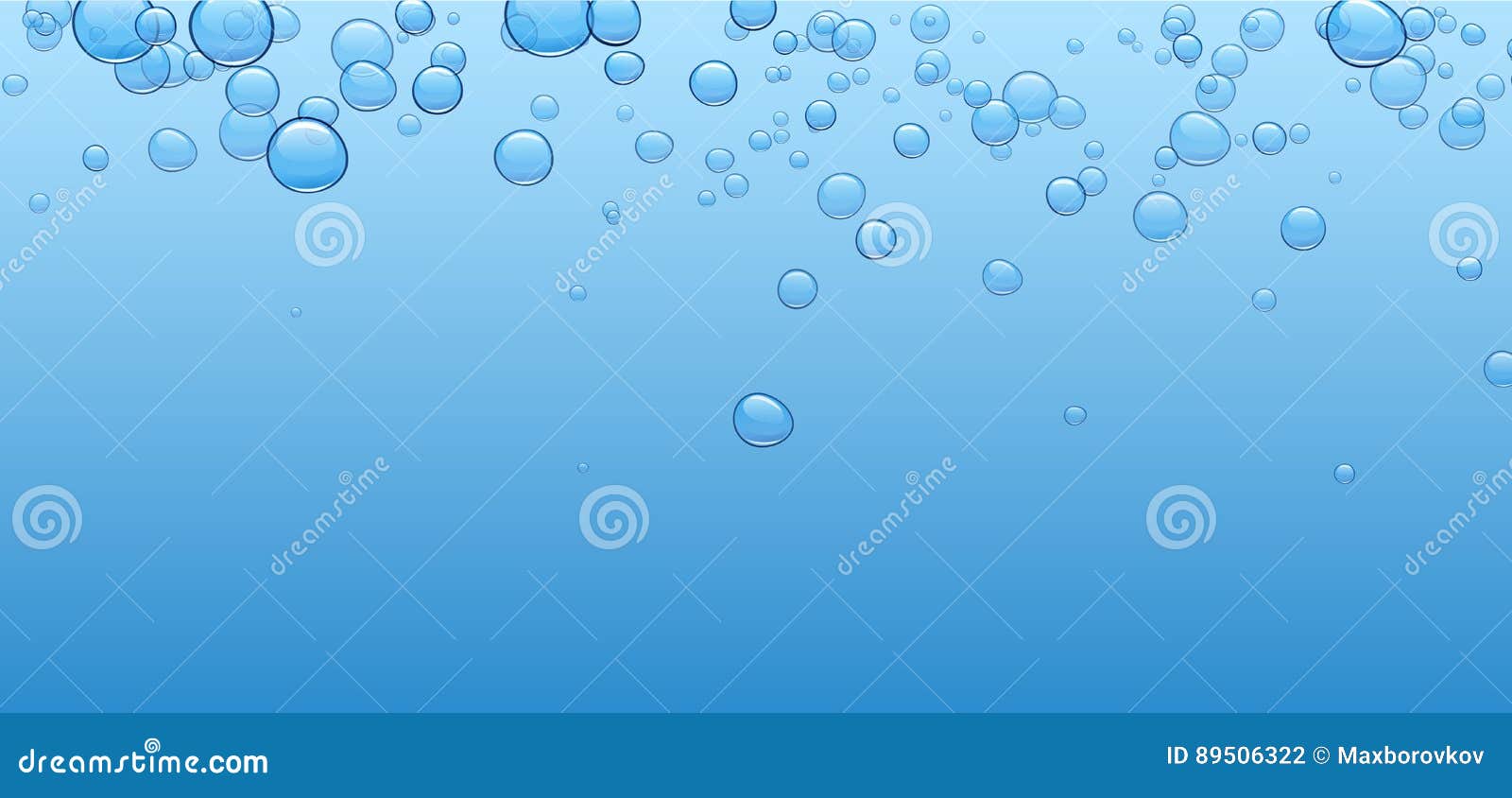 Banner with bubbles. stock vector. Illustration of clean - 89506322
