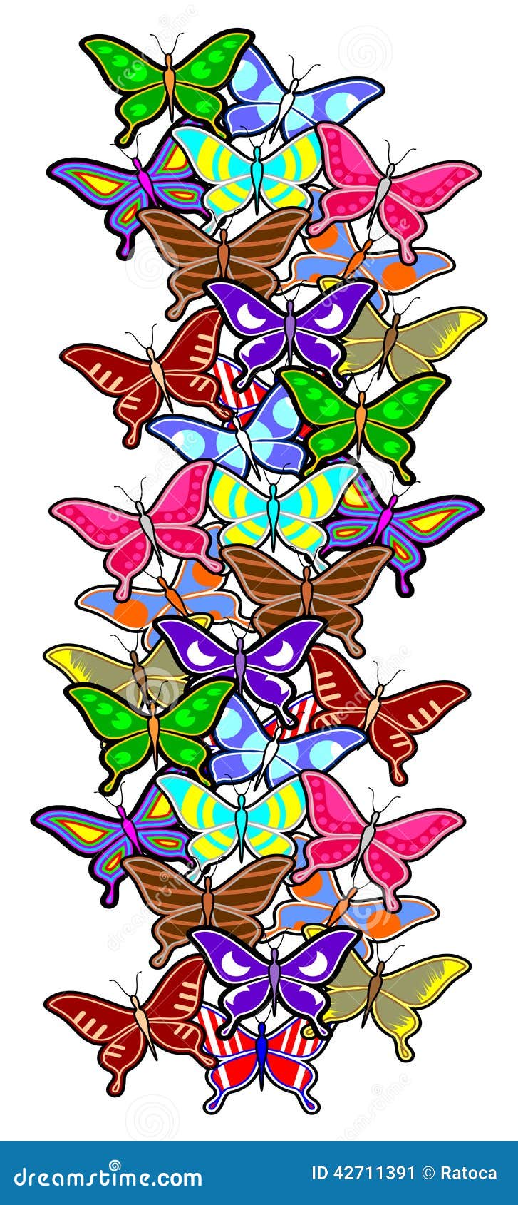Banner butterfly stock vector. Illustration of butterfly - 42711391