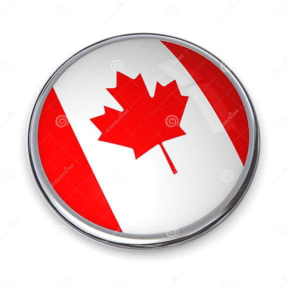 Banner Button Canada stock illustration. Illustration of round - 5148667