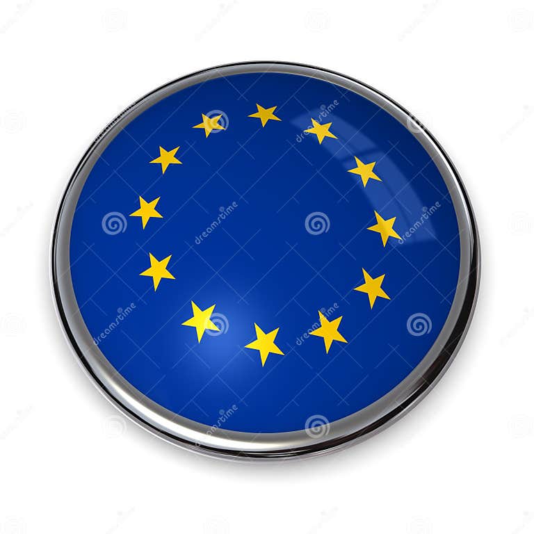 Banner Button European Union Stock Illustration - Illustration of ...