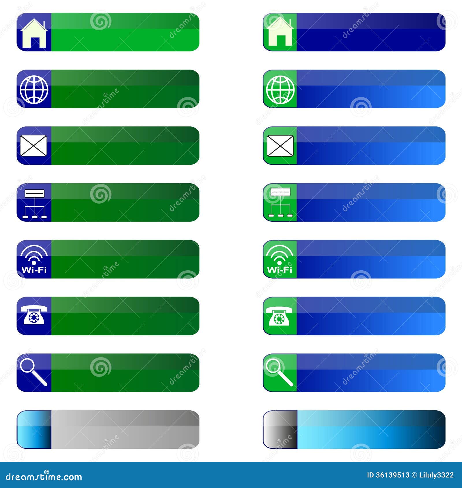 Banner buttons web icons. stock image. Image of marketing - 36139513