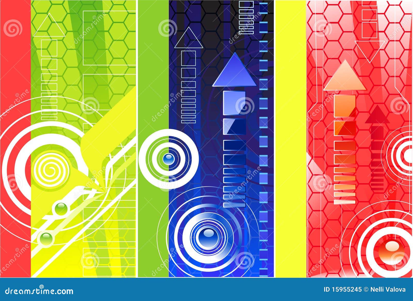 Banner with a Cellular Pattern Stock Vector - Illustration of ...